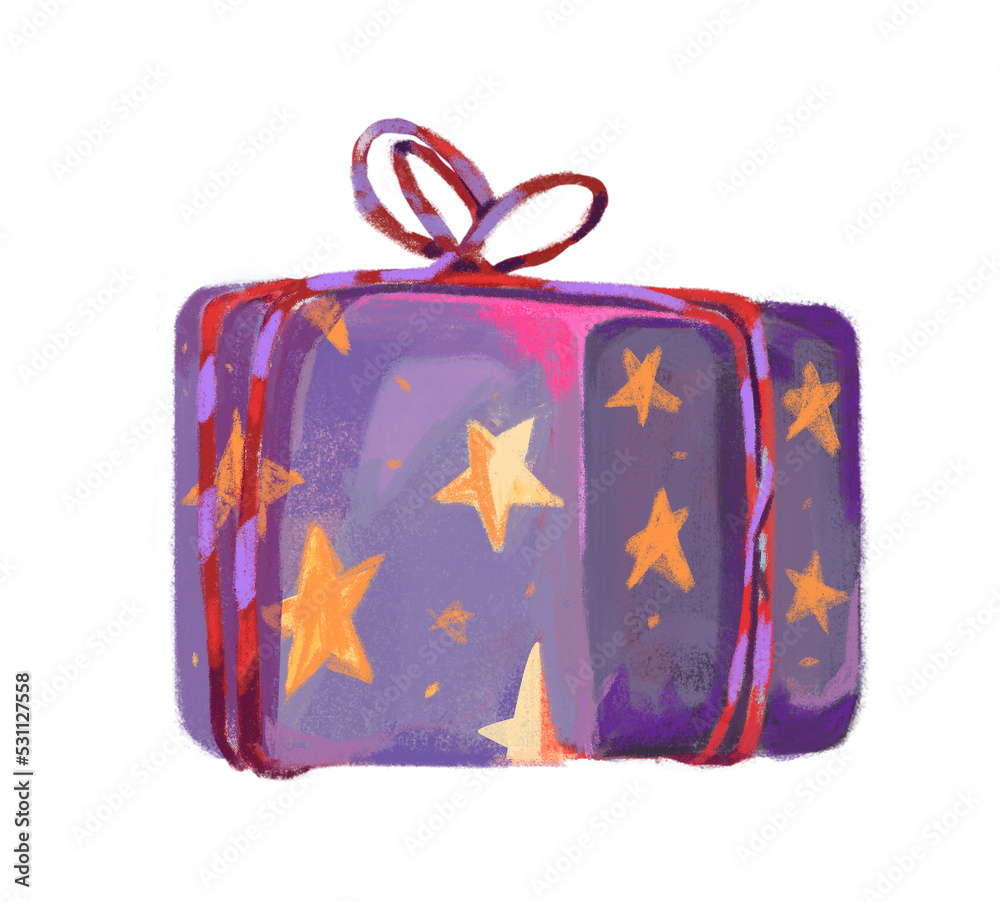 watercolor present props clipart. Illustration for graphic design Stock ...