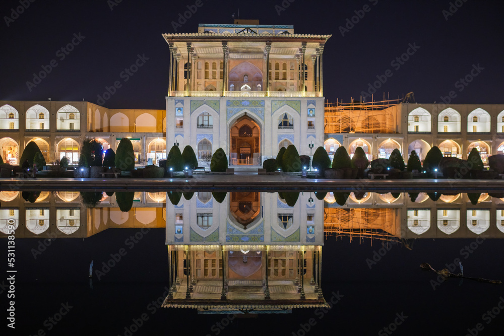 Reflections in one of the most beautiful squares in the world is in the ...