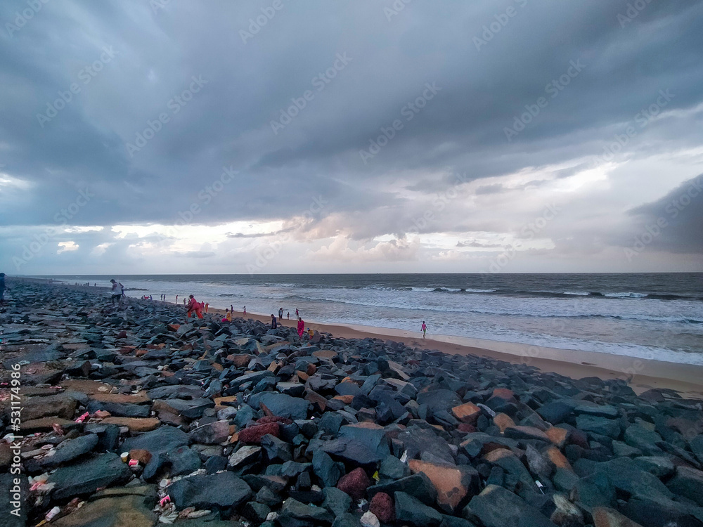 Digha sea beach in india. beautiful sea beach view. Beautiful view of ...