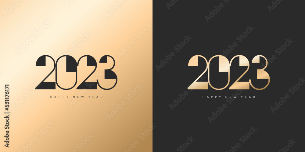 Golden Number To Say Happy New Year 2023 Unique Luxury And Elegant golden-number-to-say-happy-new-year-2023-unique-luxury-and-elegant