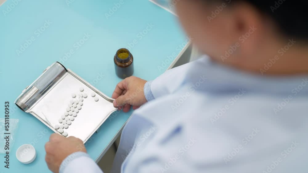 Medical pharmacy and healthcare providers concept. Asian man ...