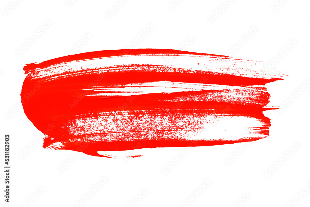 red brush isolated on transparent background red watercolor,png. Stock ...