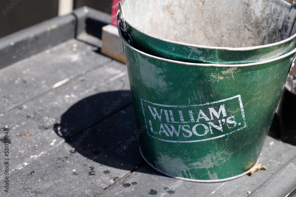 william lawson's Scotch whisky text brand and logo sign ice bucket and ...