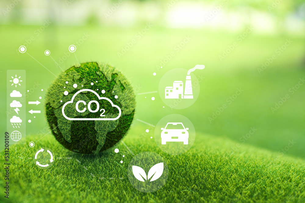 Reduce CO2 emission concept. Developing sustainable CO2 concepts and ...