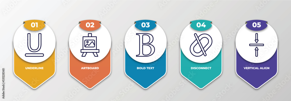 infographic template with thin line icons. infographic for user ...