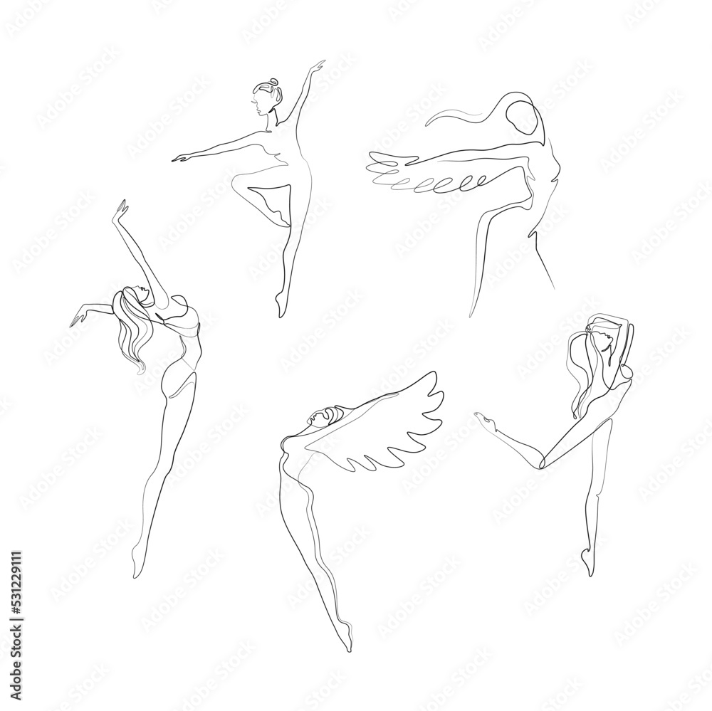 Abstract Dancer Tattoo