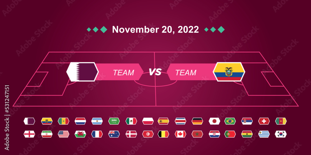match template team vs team football Stock Vector | Adobe Stock