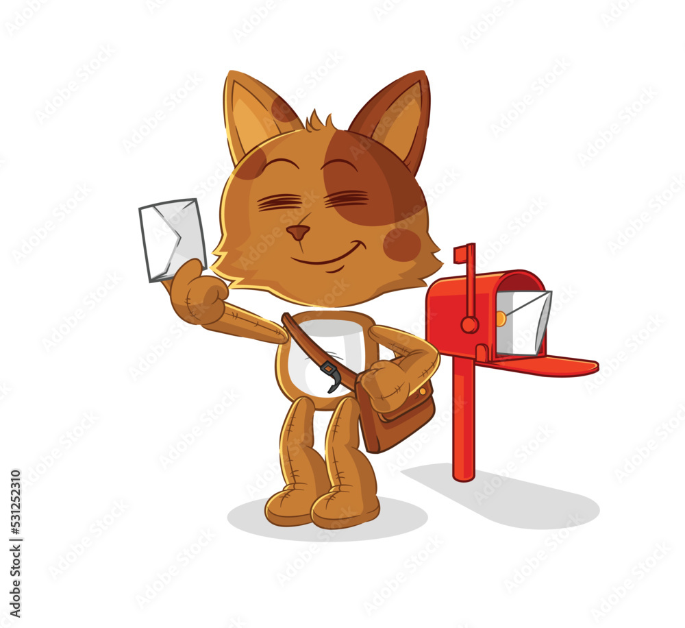 dog postman vector. cartoon character Stock Vector | Adobe Stock