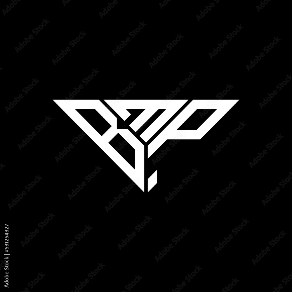 BMP letter logo creative design with vector graphic, BMP simple and ...