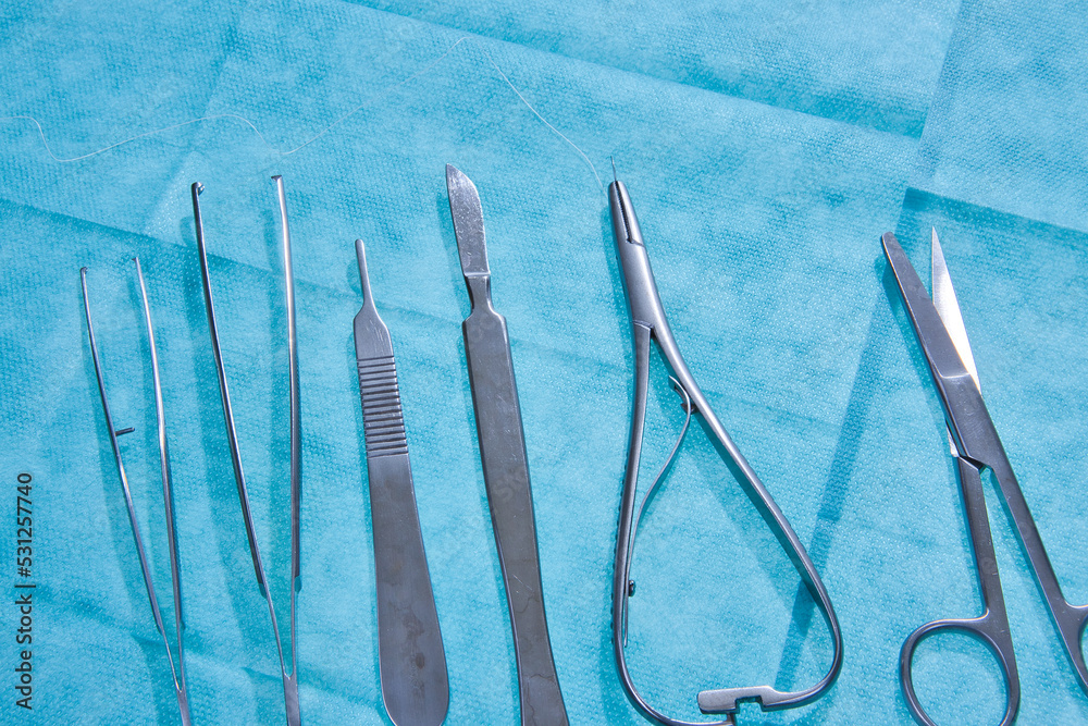 surgical instruments in a operation room Stock Photo | Adobe Stock
