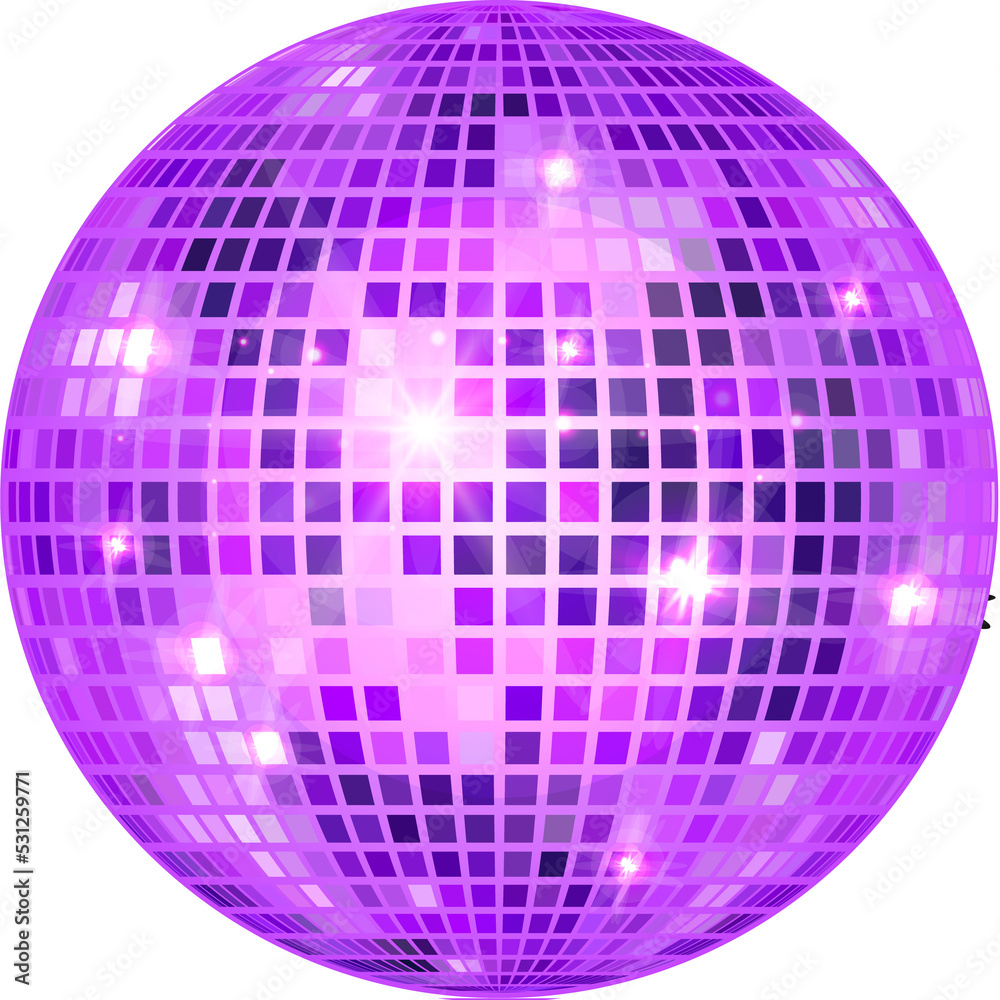 Disco dance party ball icon Stock Illustration | Adobe Stock