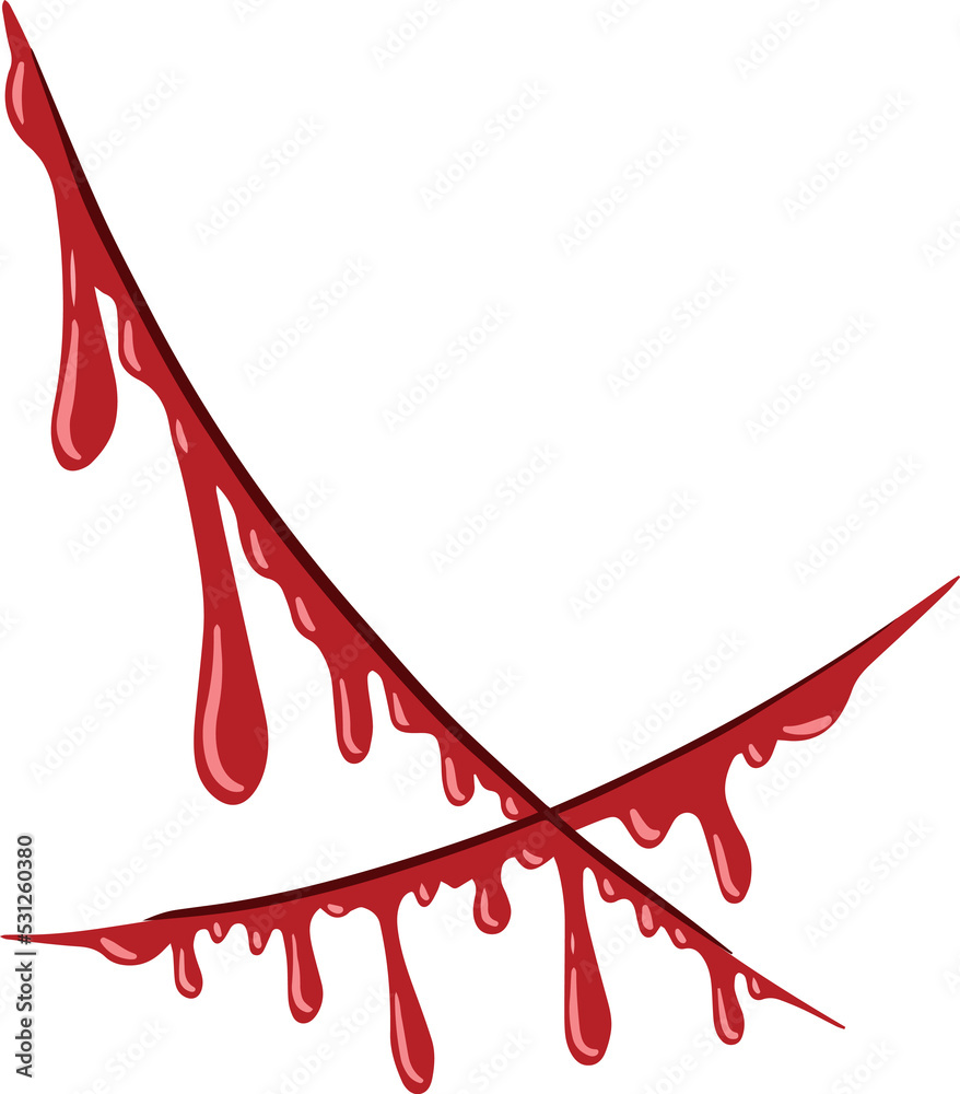 Blood Wound Splatter Illustration Stock Illustration | Adobe Stock