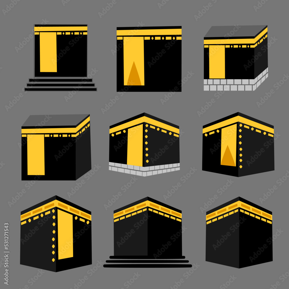Premium Kaaba Vector Art Stock Vector | Adobe Stock