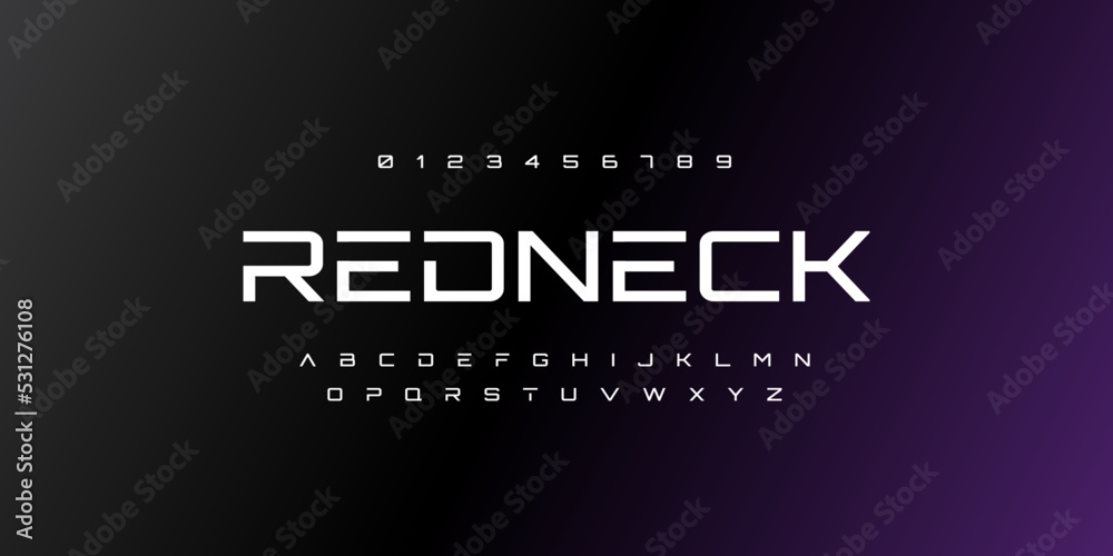 Abstract technology space font and alphabet. techno effect fonts ...