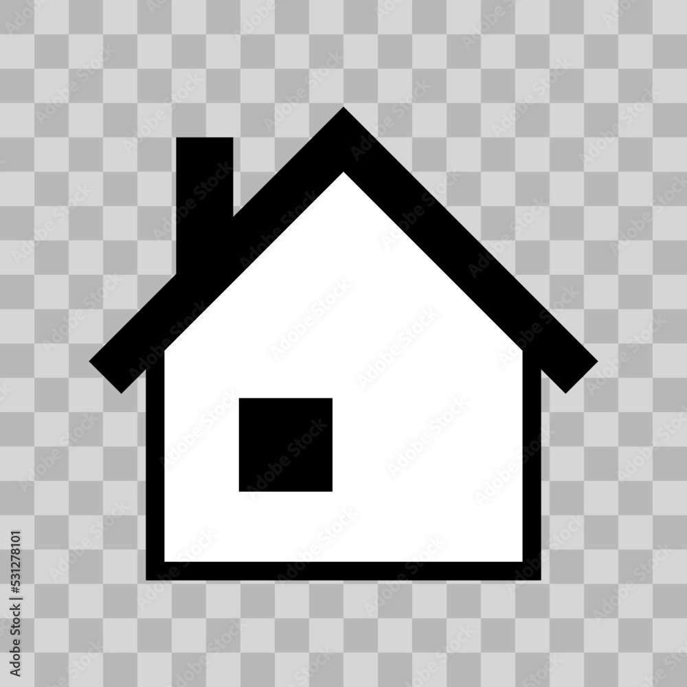 House icon. Vector illustration isolated on transparent background ...