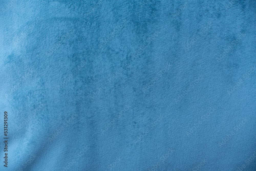 Blue velvet fabric surface from above. velvet texture blue color ...