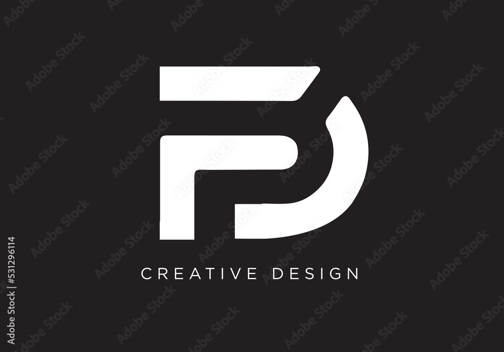 Letter FD Logo Design , FD Icon Stock Vector | Adobe Stock