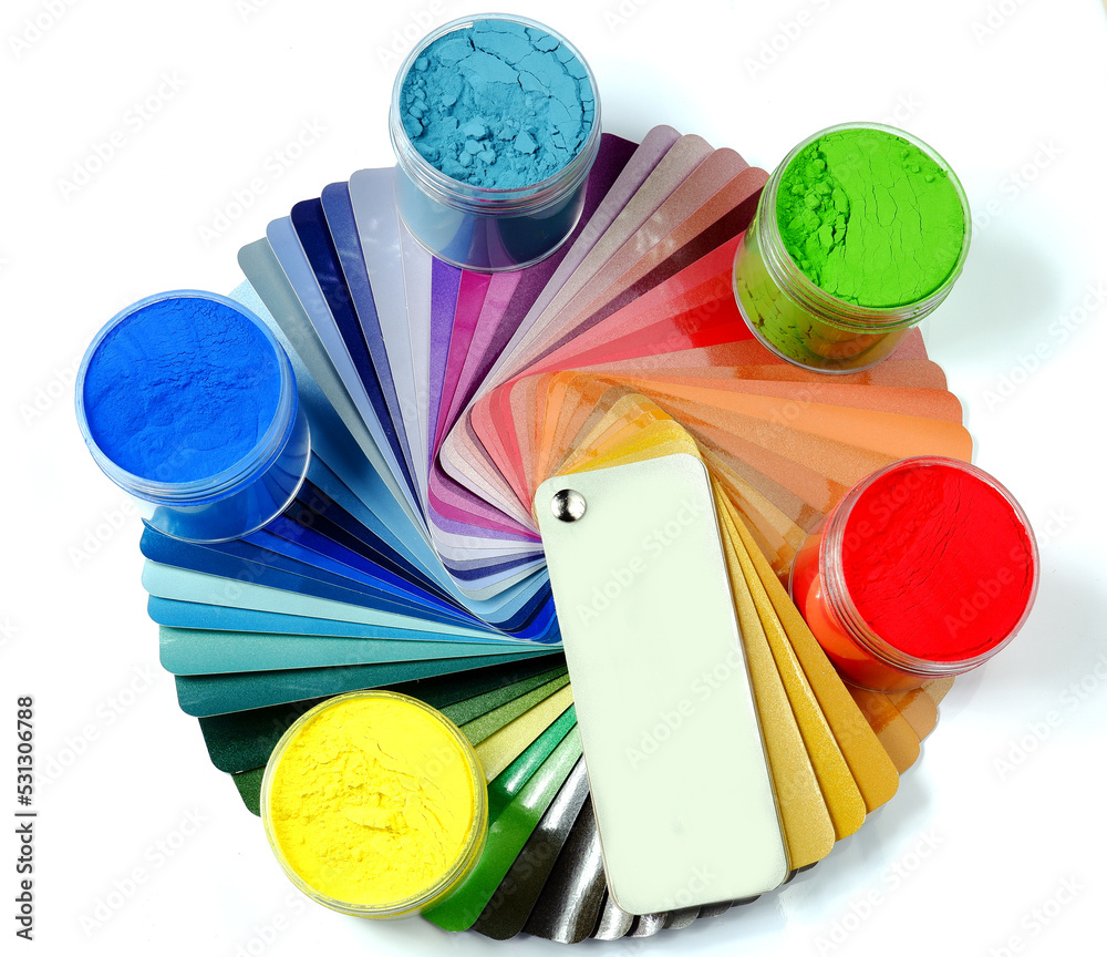 Color catalog for paints and powder coatings Stock Photo | Adobe Stock