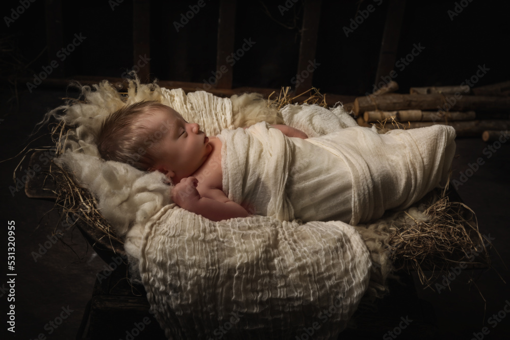 Nativity at night Stock Photo | Adobe Stock