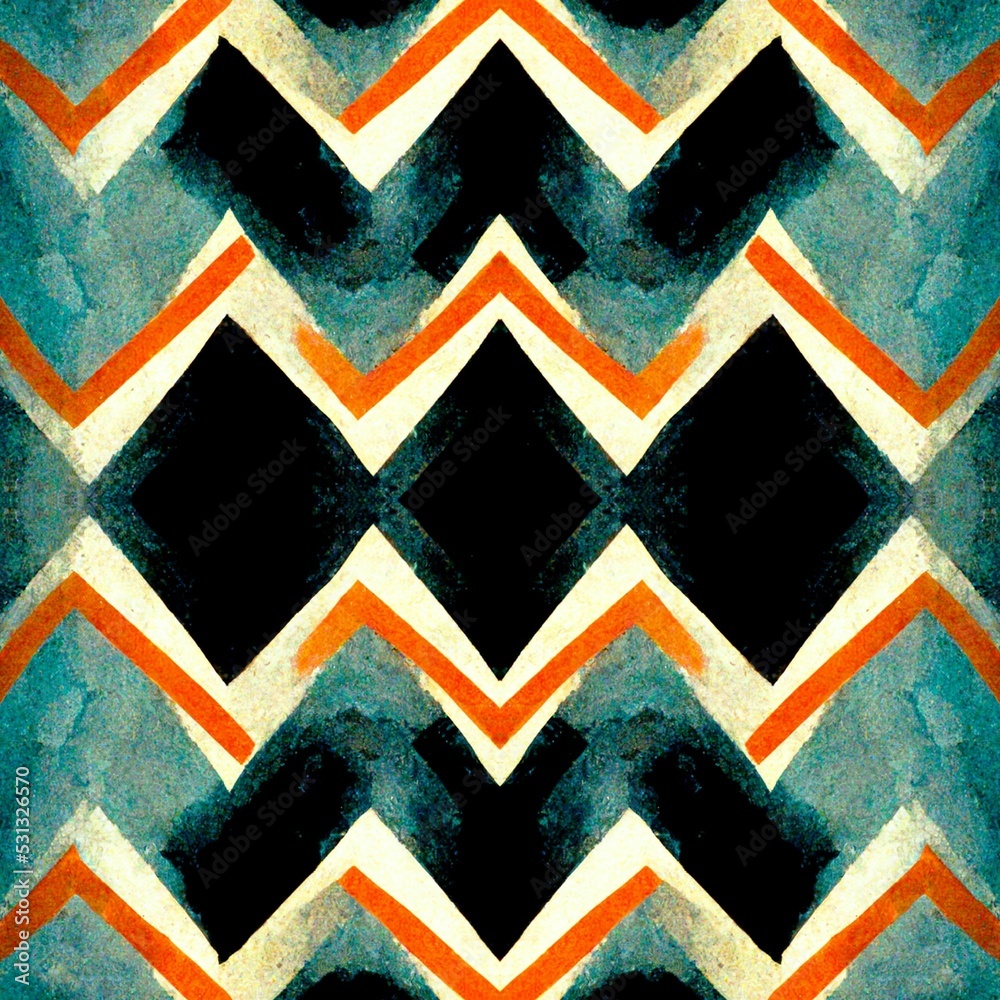 Chevron herringbone zig zag v-shape seamless pattern Stock Illustration ...