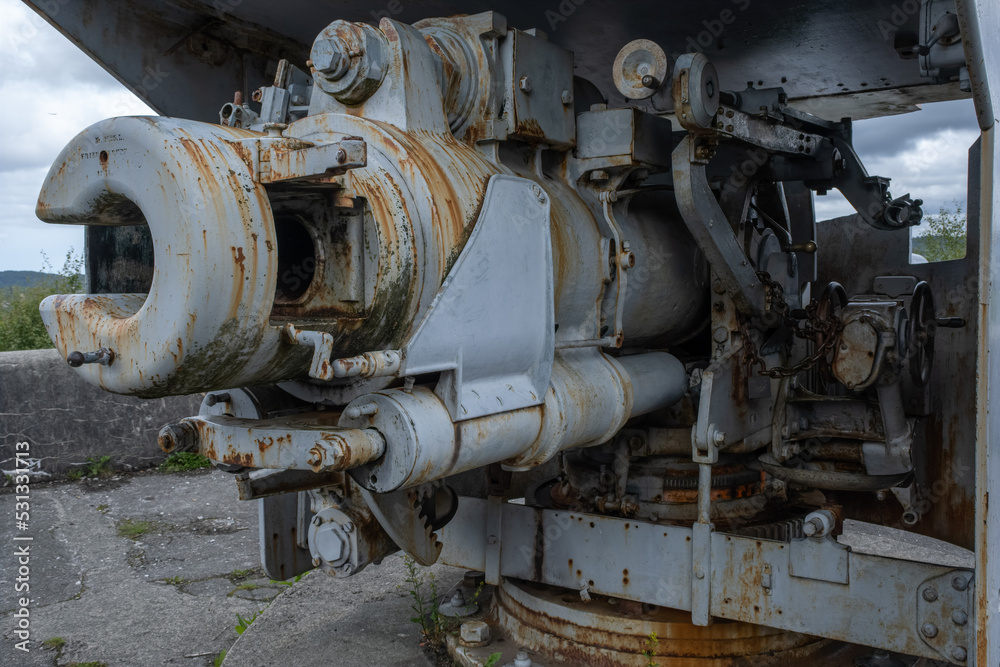 Bergen, Norway - June 15, 2022: Kvarven coastal fort is a German ...