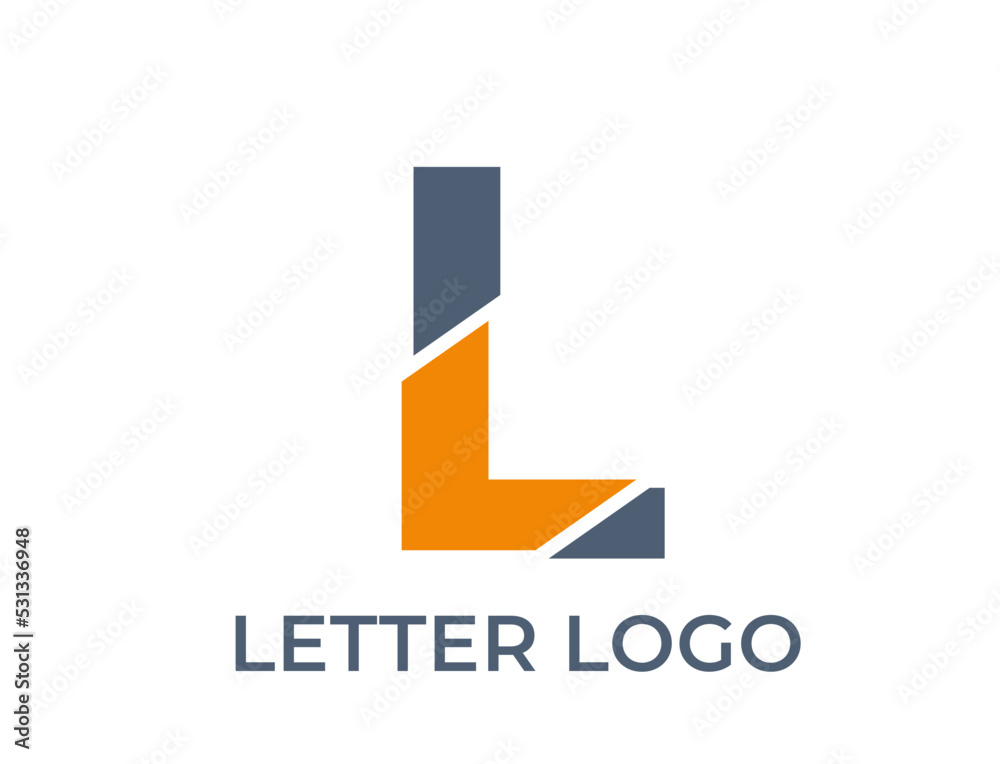 letter l logo design. creative alphabet logotype. isolated vector image ...