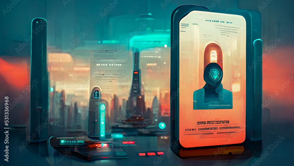 Multi Factor Authentication Concept Mfa Cybersecurity Solutions 3d Illustration Ilustração