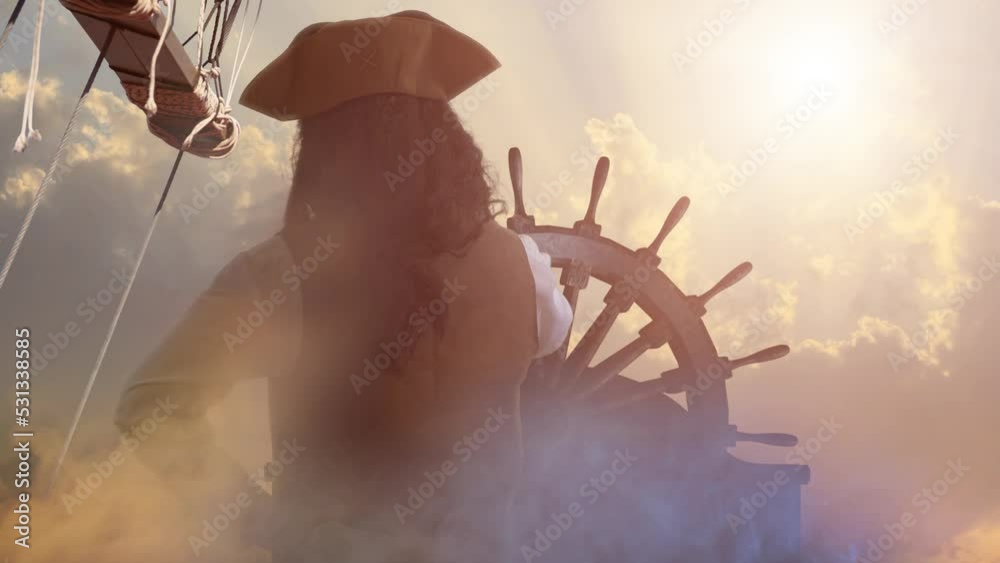 funny the pirate captain traveler discoverer and explorer on the ...