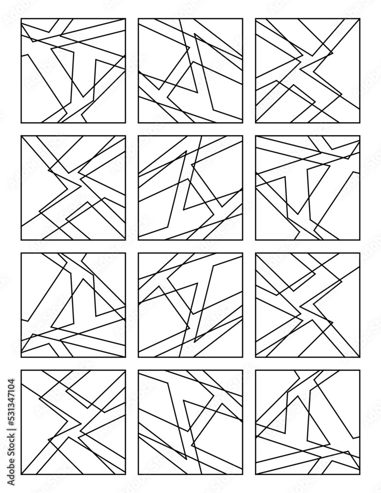 Zentangle art easy depicts patterns of overlapping irregular lines ...