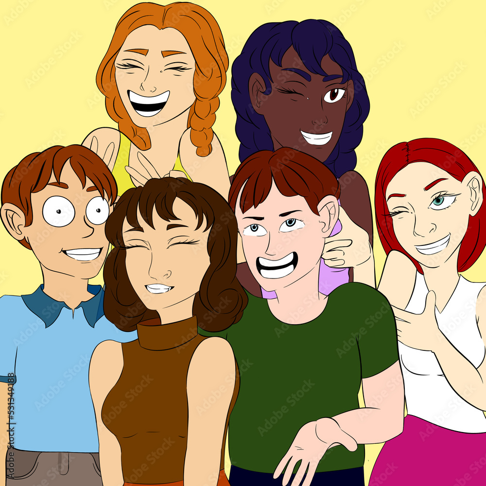 Emotions and feelings Stock Illustration | Adobe Stock