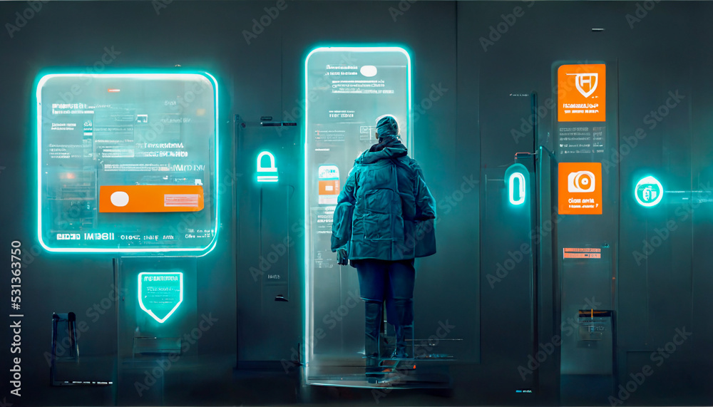Identity and Access Management Concept - IAM and IdAM - Users with Digital IDs Within a Secure ...