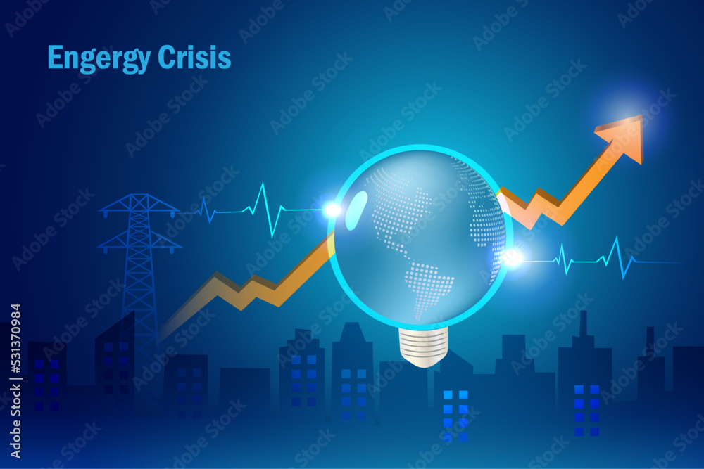 Energy crisis, increasing demand of electricity and energy shortage ...
