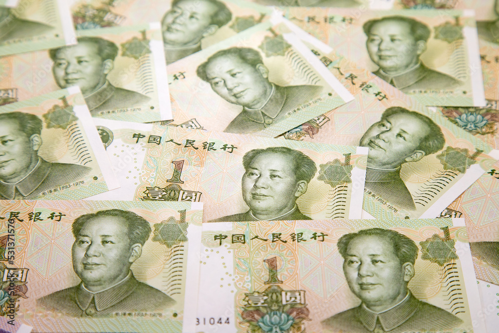 Chinese notes Stock Photo | Adobe Stock