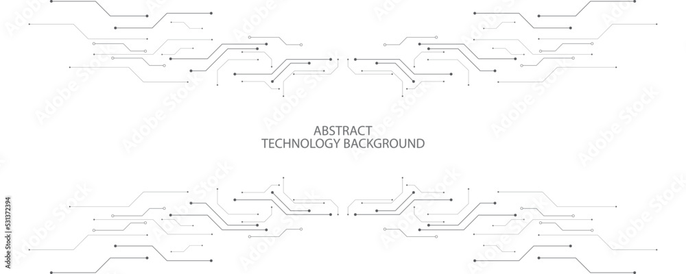 Gray and white technology background image Line design for ...