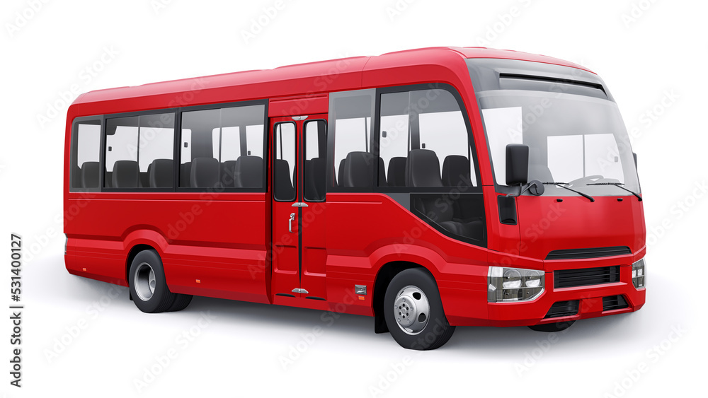 Small bus for urban and suburban for travel. Car with empty body for ...