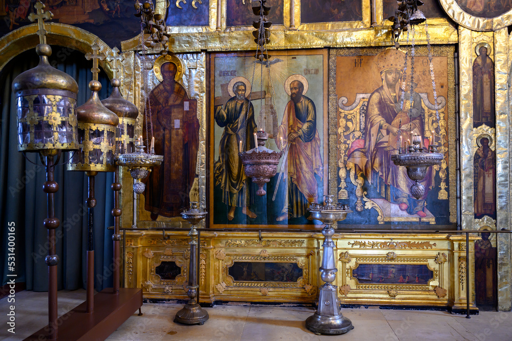Photo Interior view of the Cathedral of the Nativity of the Blessed ...