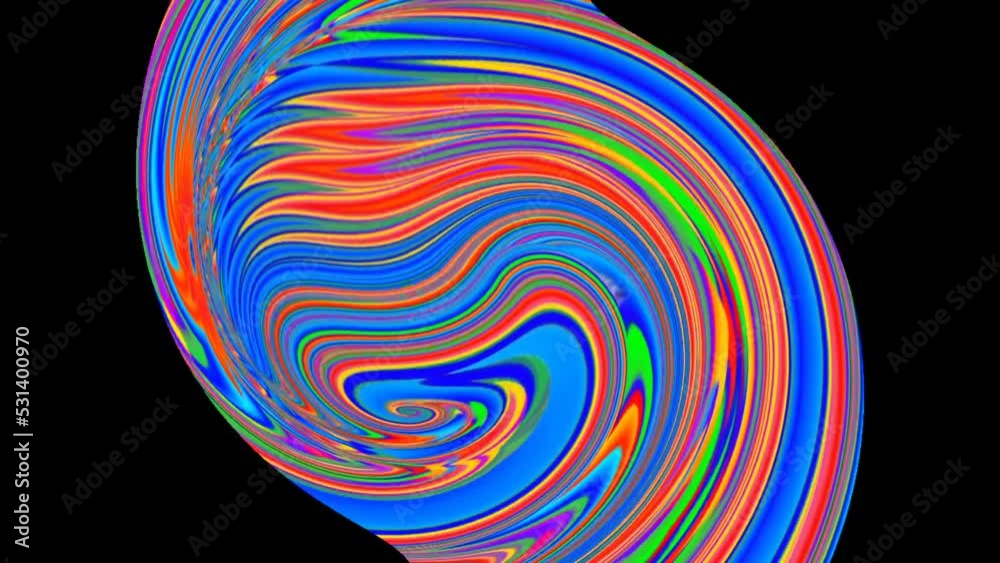 Video „3D kaleidoscope mandala abstract background of trippy art ...
