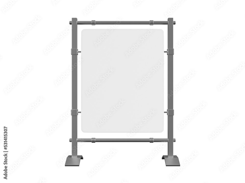 Standee Mockup for road side promotion and advertising. Road side ...