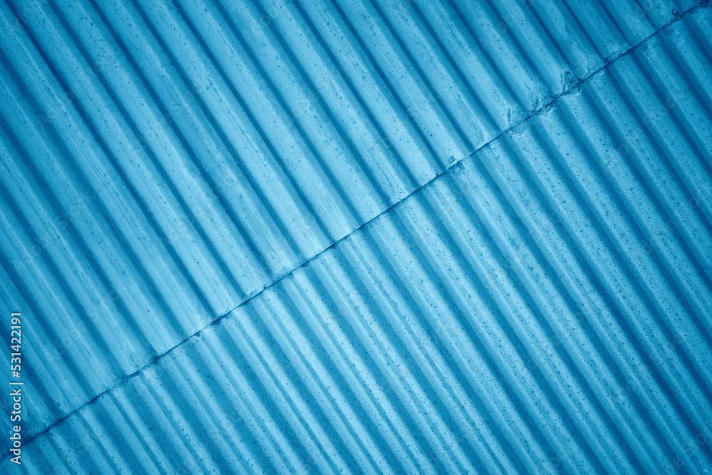 steel texture, blue ribbed background diagonal endless lines base metal ...