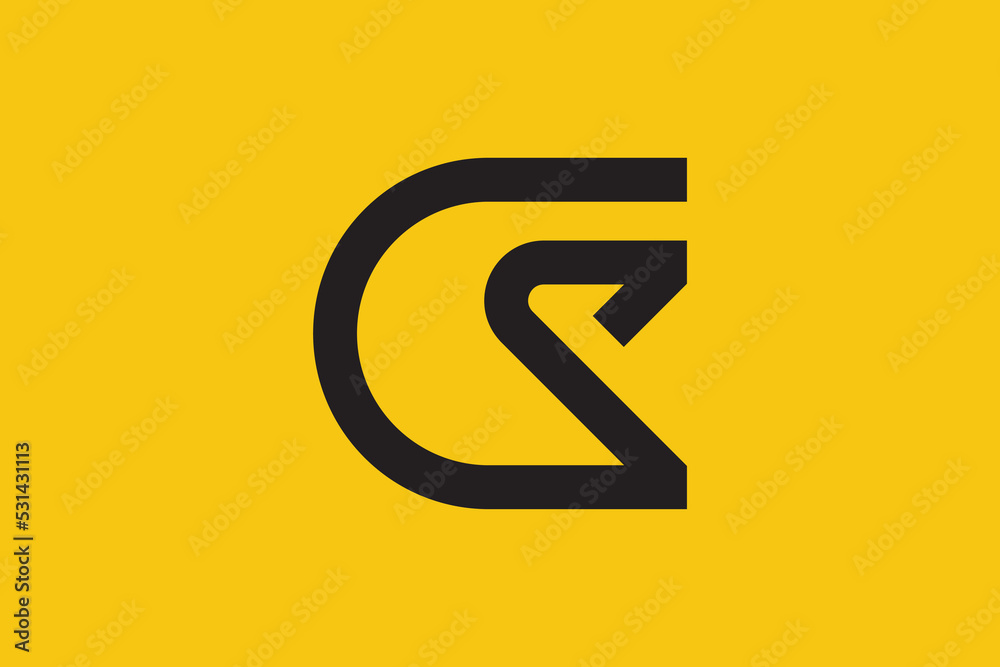 Minimal SC logo. Icon of a CS letter on a luxury background. Logo idea ...