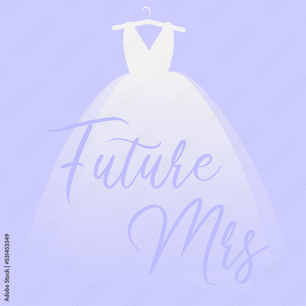 future mrs i said yes with wedding dress of the bride, Wedding t shirts ...
