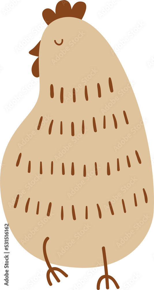 PNG, transparent Cute chicken cartoon. Cute chickens set. Funny hens ...