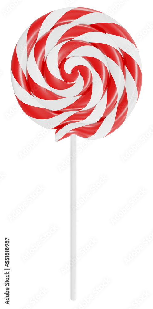 Lollipop. Render 3d. Isolated on transparent background, png. Stock ...