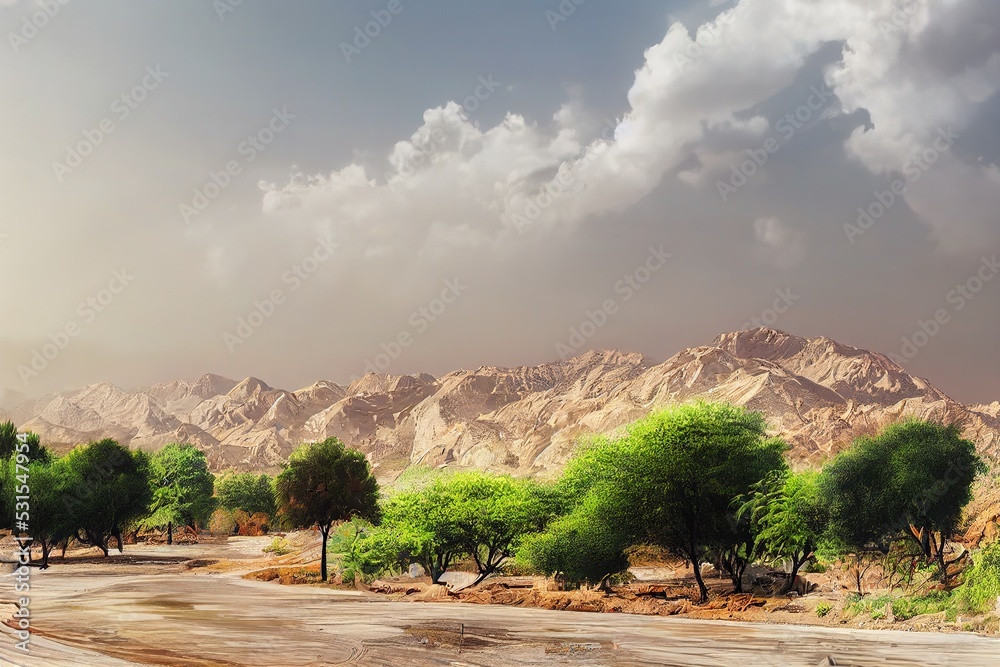 landscaps of saudi abha yanbu maadeena jeddah makkah, realistic style ...