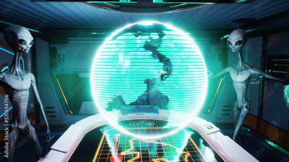 Aliens prepare to invade a planet and train before attacking. The ...