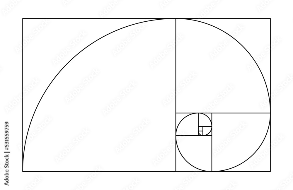 Golden Ratio Golden Mean Divine Proportion Composition Vector ...