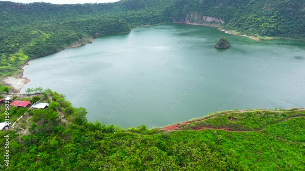 Taal is an active volcano with crater lake in the Philippines, a ...