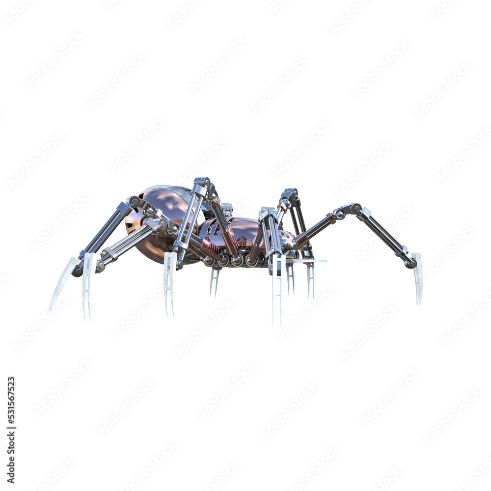 Mechanical Spider Artificial Intelligence. High resolution image ...