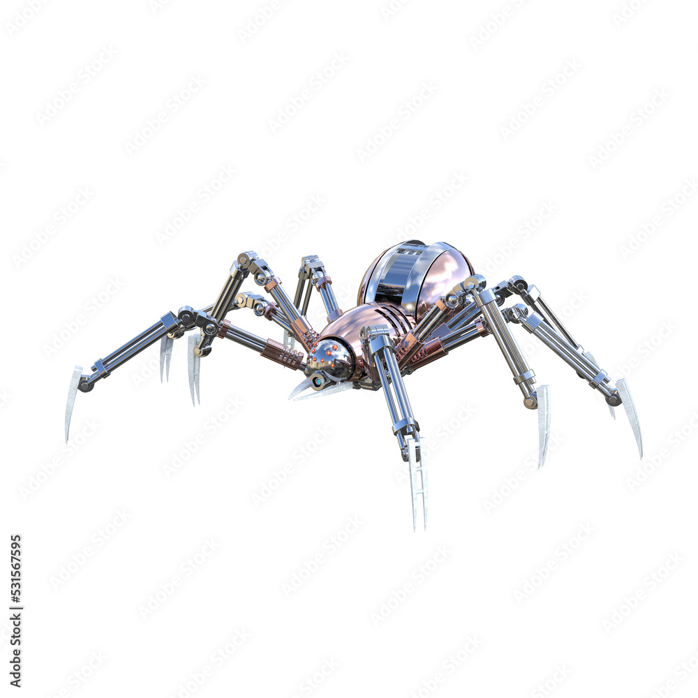 Mechanical Spider Artificial Intelligence. High resolution image ...