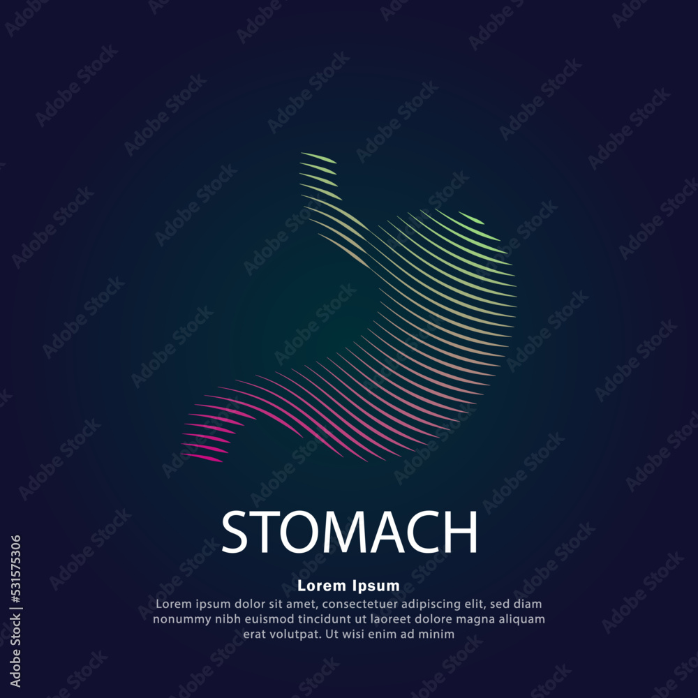 Human digestive system medical structure. Vector logo digestive system ...